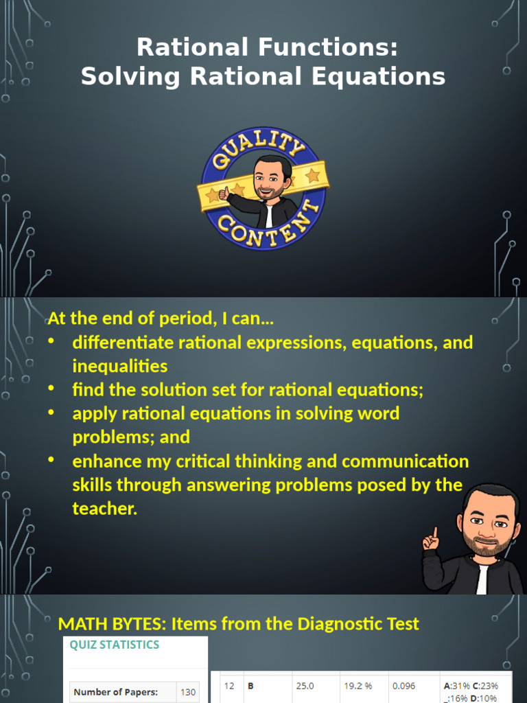 GM M2 Solving Rational Equations | PDF | Equations | Mathematical Concepts