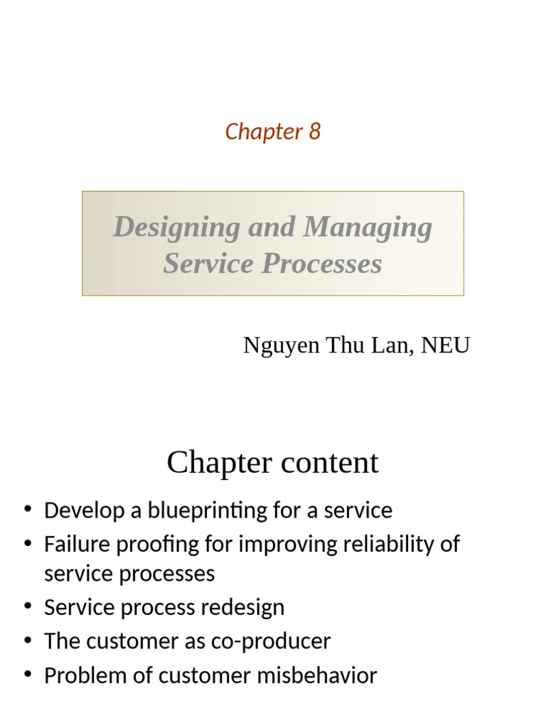 Service Process Design and Management | PDF | Reliability Engineering