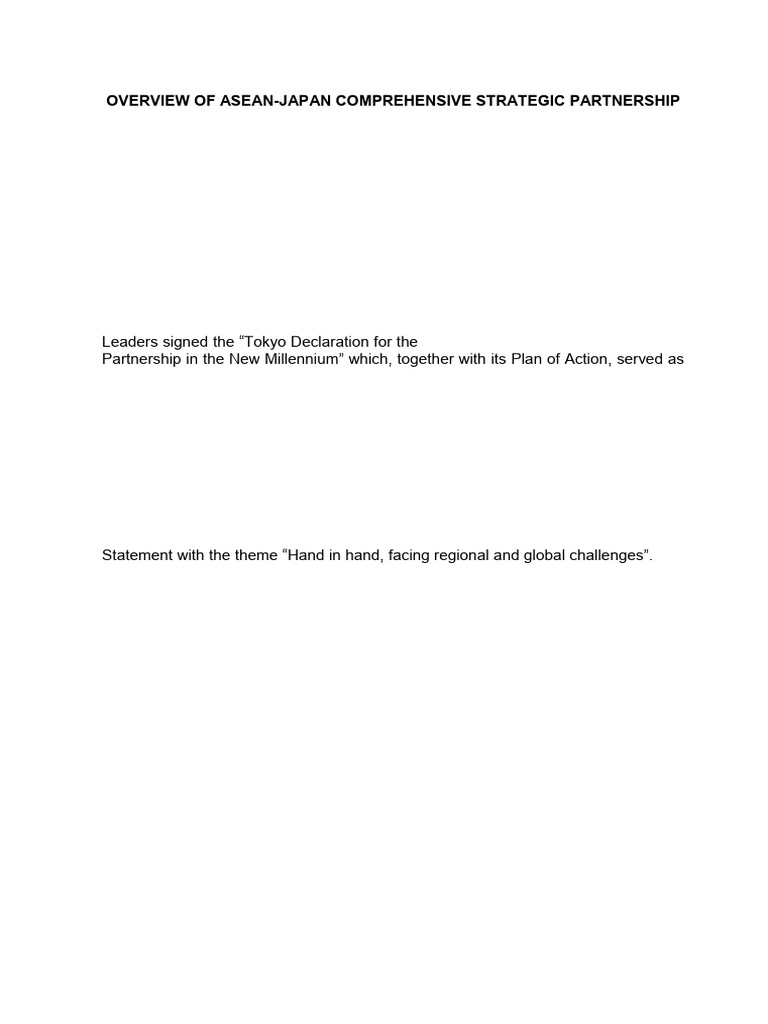 Overview of ASEAN Japan CSP Full Versionas of June 2025 | PDF ...