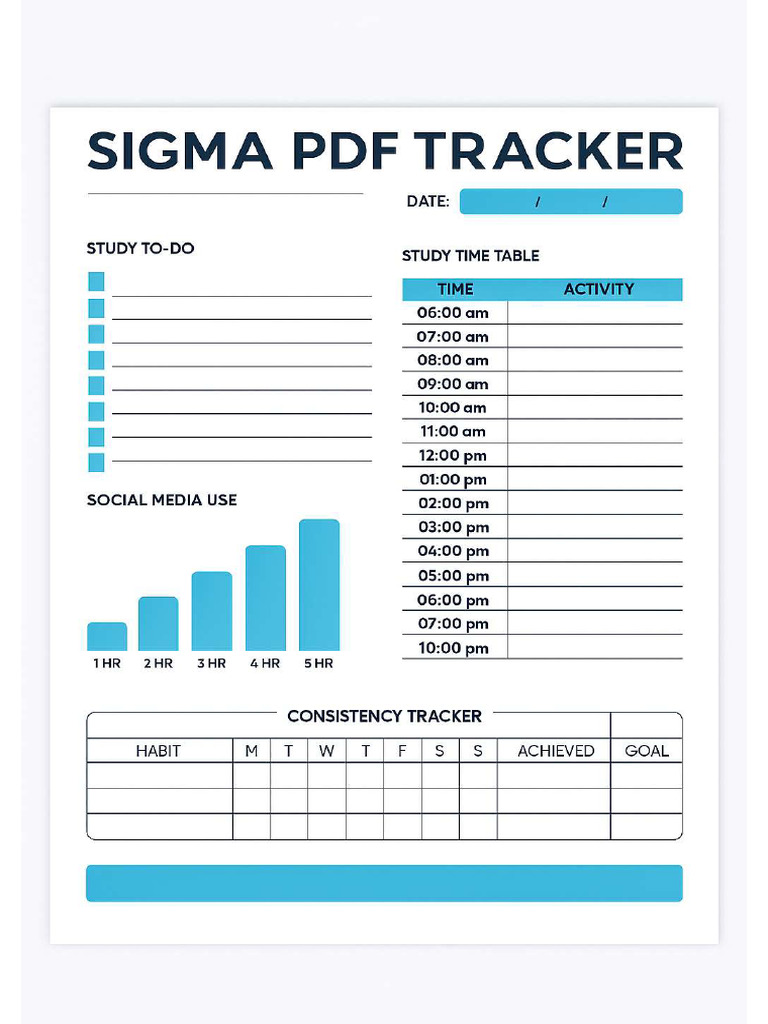 SIGMA Study Tracker | PDF