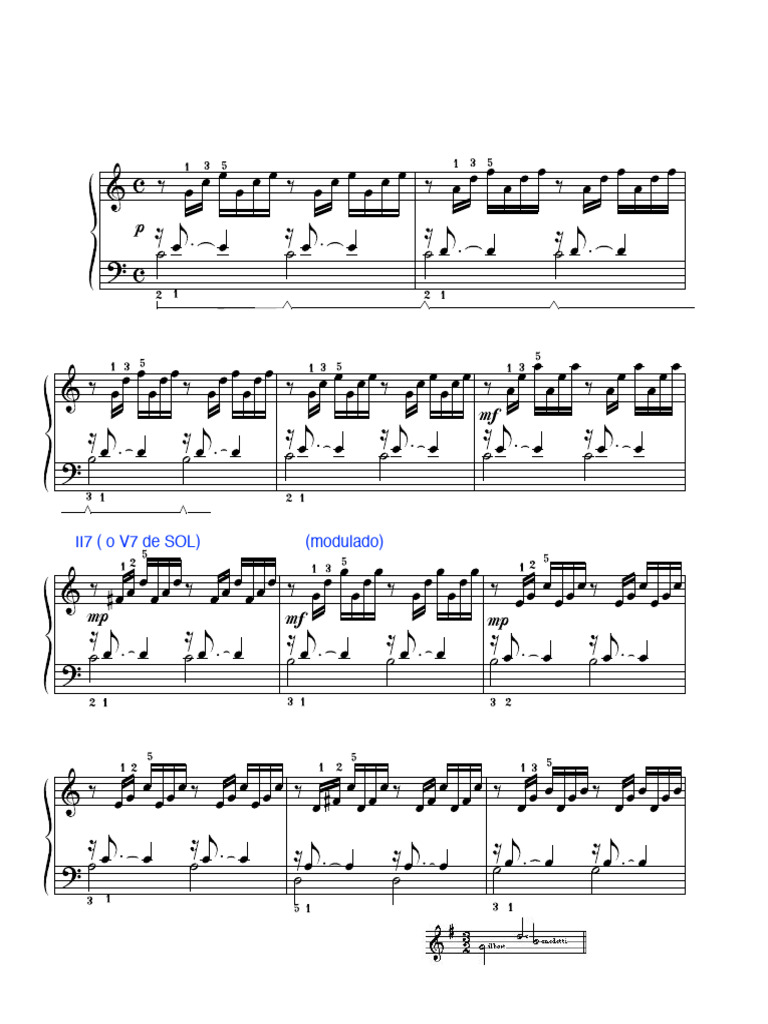 Bach's Prelude in C Analysis | PDF