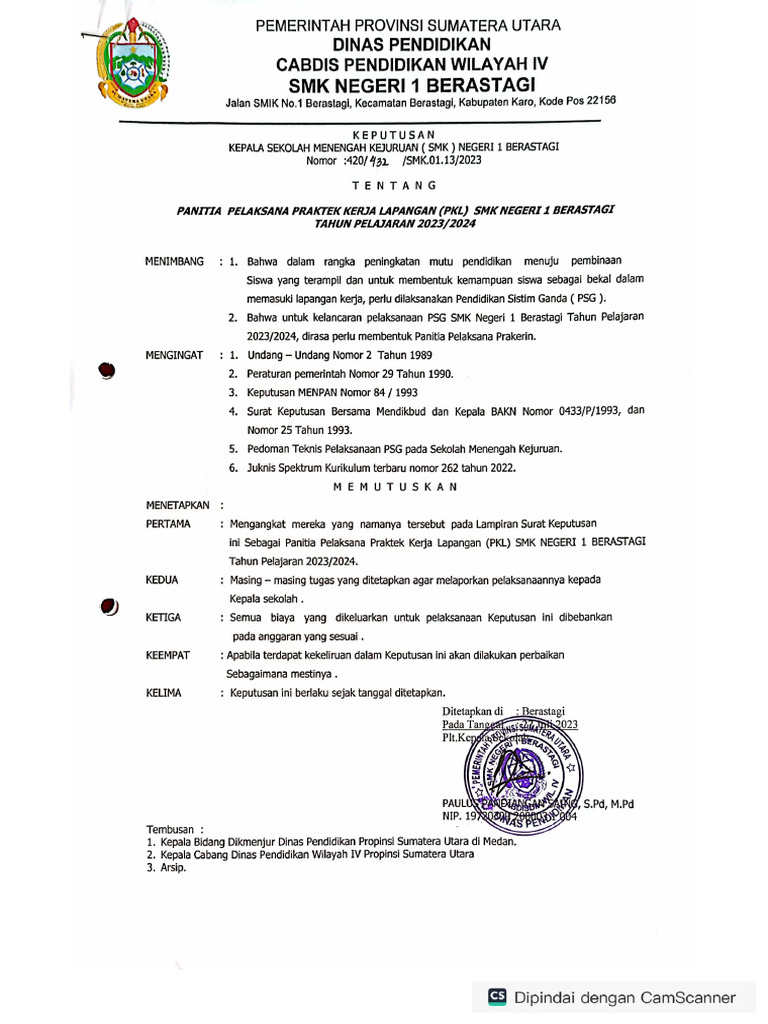 SK Panitia PKL | PDF