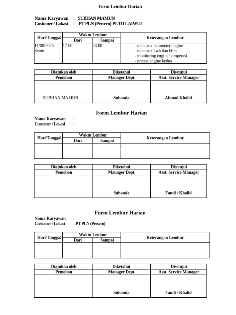 Lemburan Subhan Subhan 11 Agustus 2025 | PDF