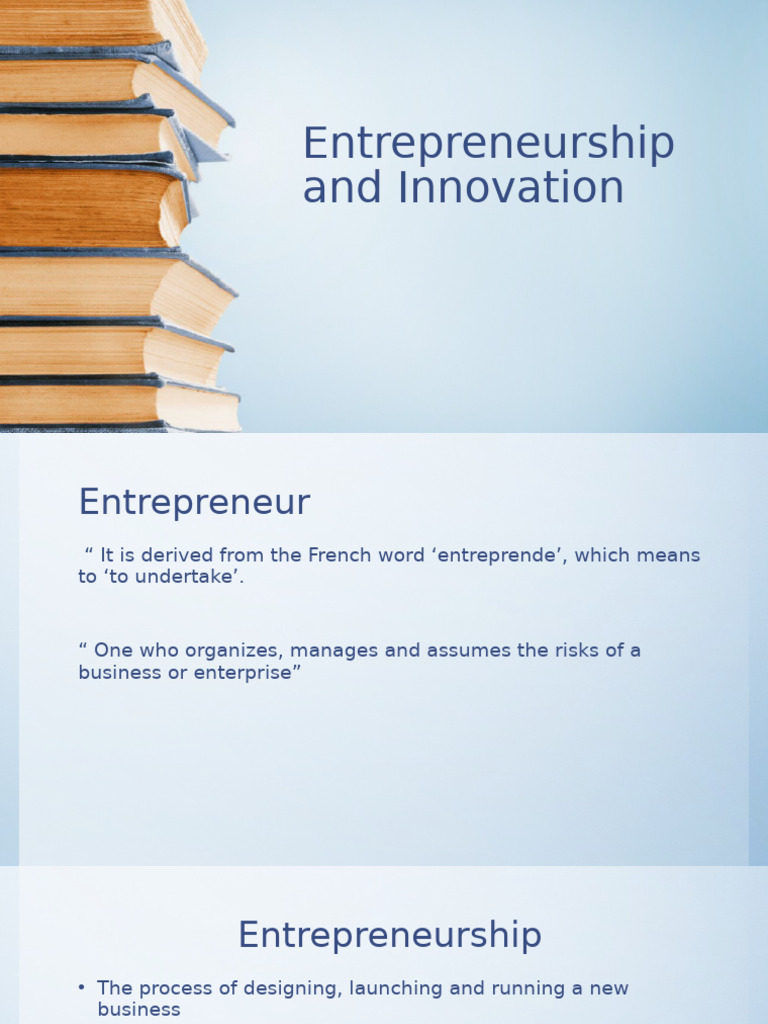 Understanding Entrepreneurship and Innovation | PDF | Entrepreneurship ...