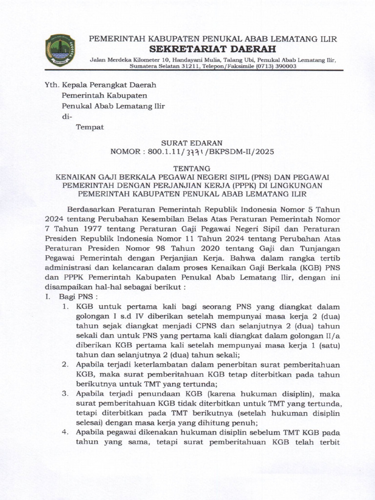 Ralat Surat Edaran Berkala | PDF