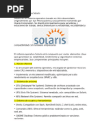 Características Principales de Solaris | PDF | Hilo (Computación) | Servidor (Computación)
