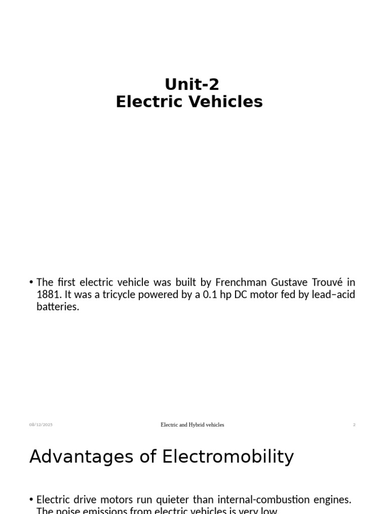 Overview of Electric and Hybrid Vehicles | PDF | Hybrid Vehicle ...
