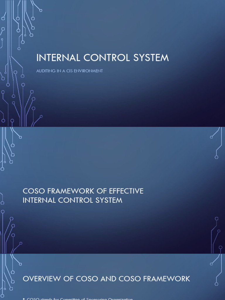 COSO Framework for Internal Control | PDF | Internal Control | Risk