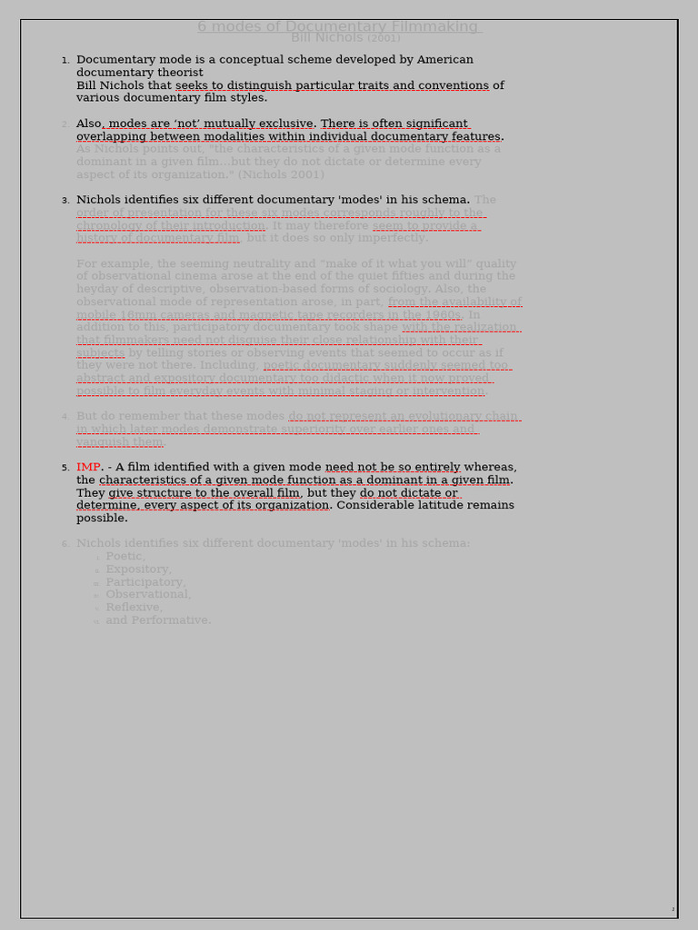 6 Modes of Documentary Filmmaking - Bill Nichols, Toni de Bromhead | PDF | Narration ...