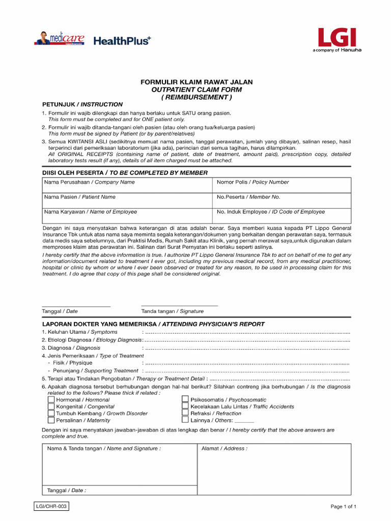 LGI CH 004 RJ Reimbursement. Update-1 | PDF