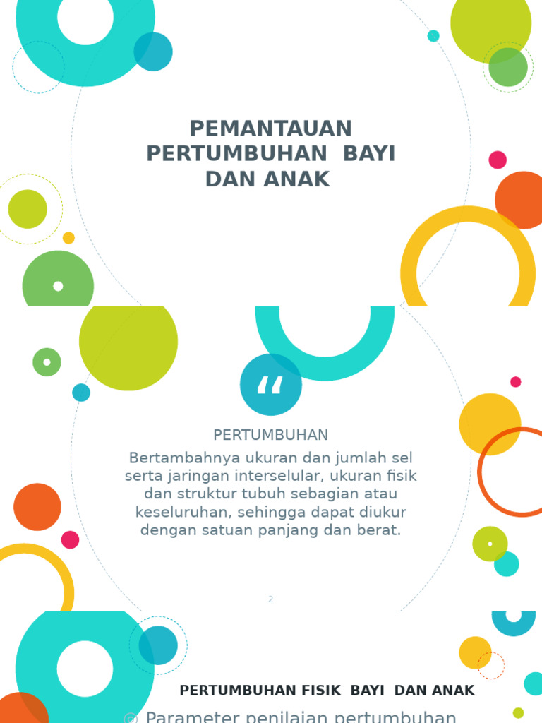 Pertumbuhan Dan Perkembangan Bayi Dan Anak | PDF