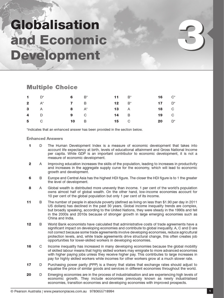 Globalisation and Economic Development Insights | PDF | Economic Growth ...