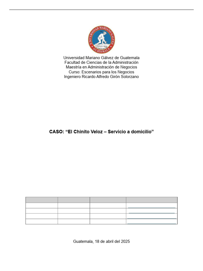 Análisis de Rentabilidad de El Chinito Veloz | PDF | Logística ...