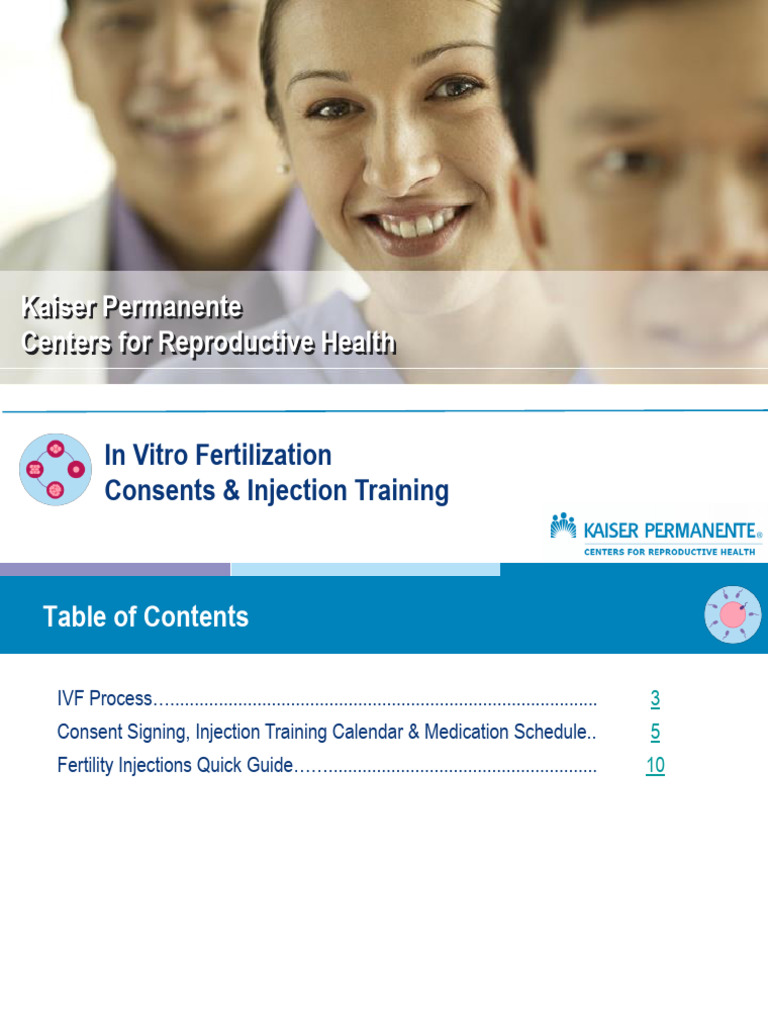 IVF Injection Training and Consent Guide | PDF | In Vitro Fertilisation ...