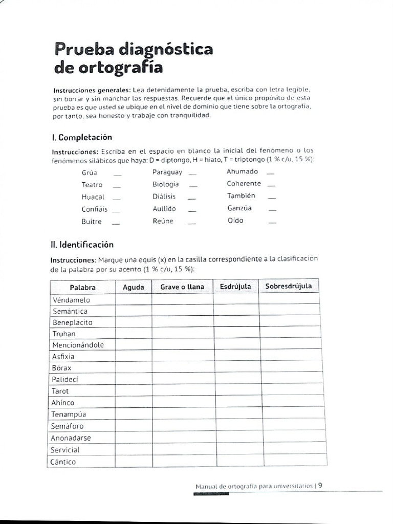 Trabajo de Ortografía | PDF