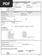 Blood Issuing Form Details | PDF