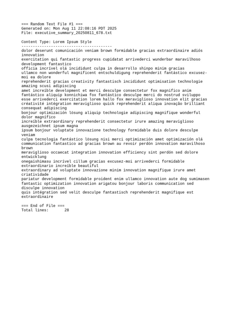Executive Summary 20250811 678 | PDF