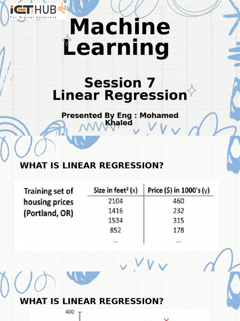 Session 7 - Linear Regresssion | PDF | Regression Analysis | Linear ...