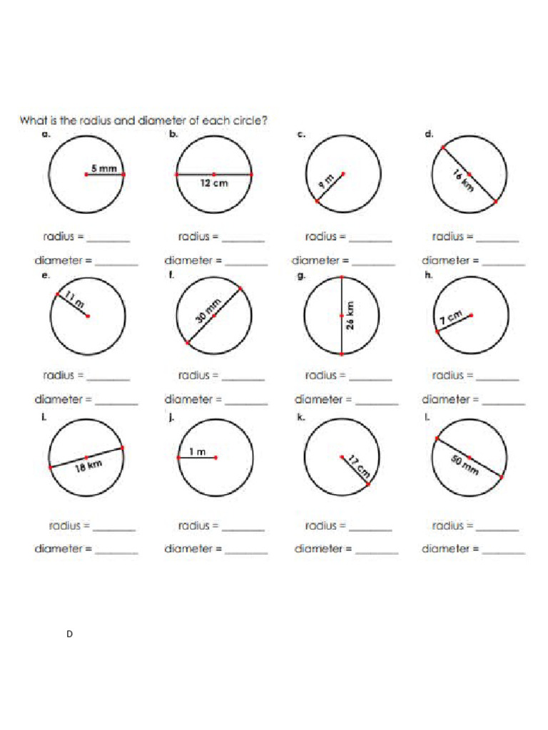Circumference of A Circle Activity | PDF