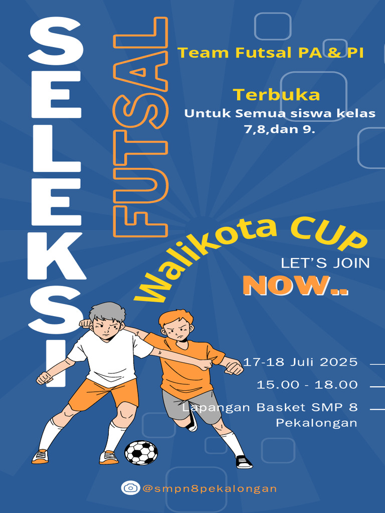 Contoh Brosur Seleksi Futsal 2025 | PDF