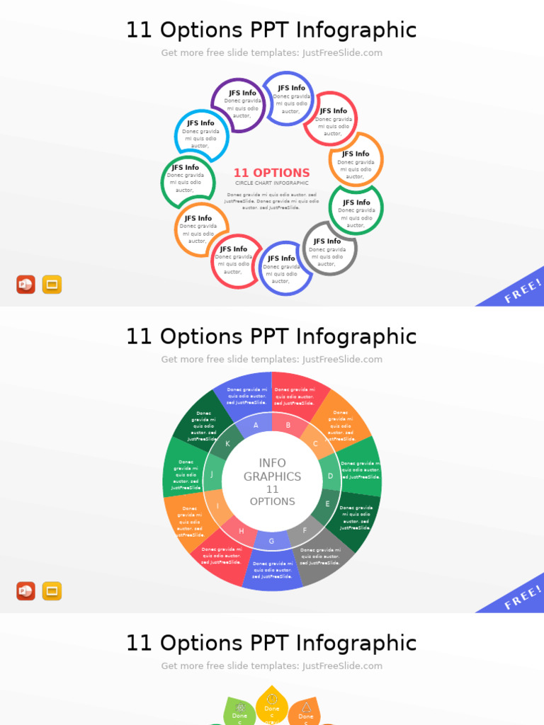 11 Options PPT Infographic | PDF