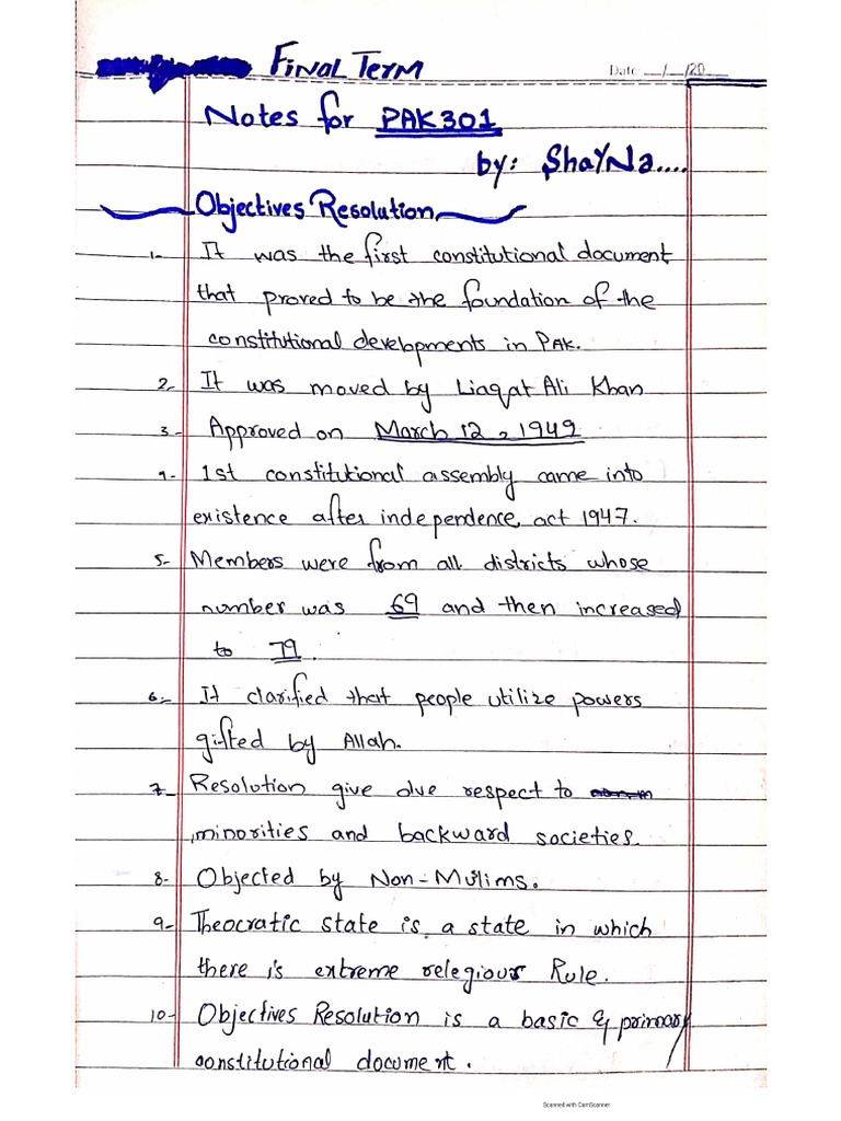 PAK301 Final Notes by Shayna | PDF