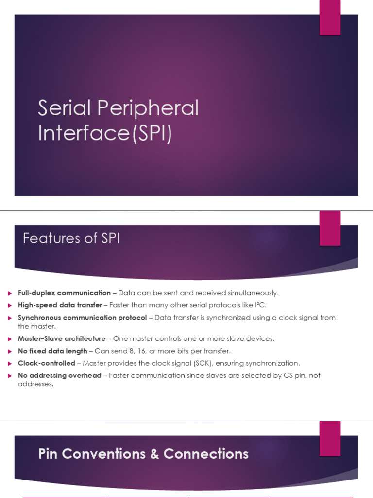 Serial Peripheral Interface(SPI) | PDF | Physical Layer Protocols | Computer Engineering