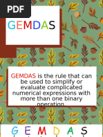 GEMDAS Rule | PDF