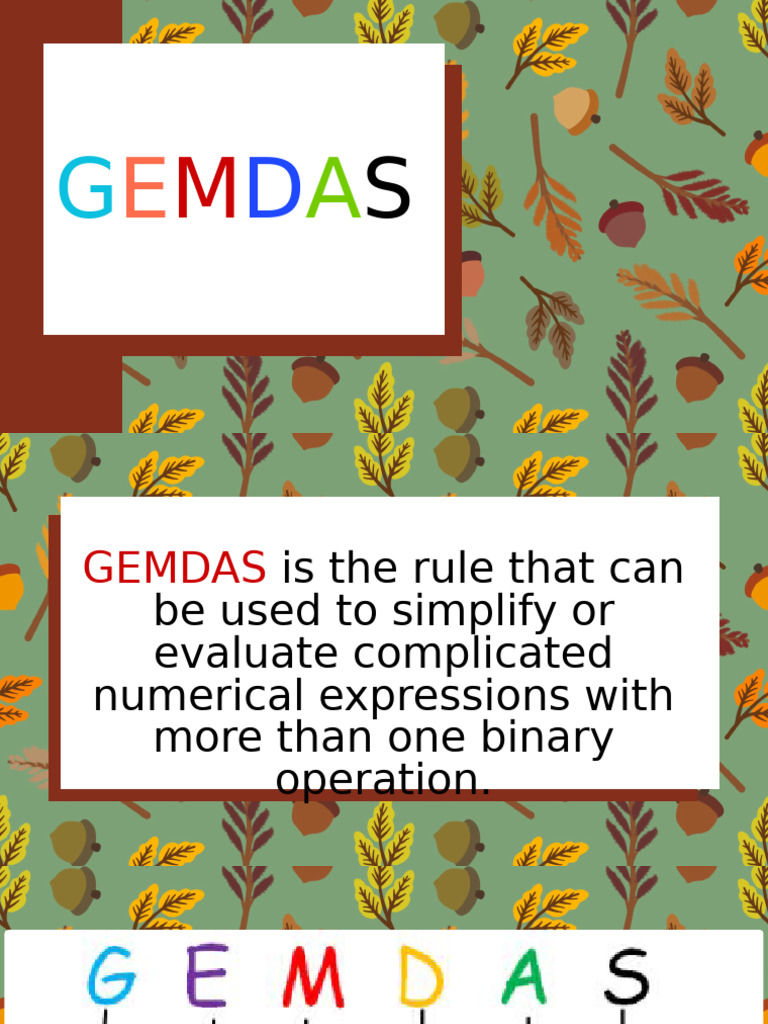 Understanding GEMDAS with Examples | PDF