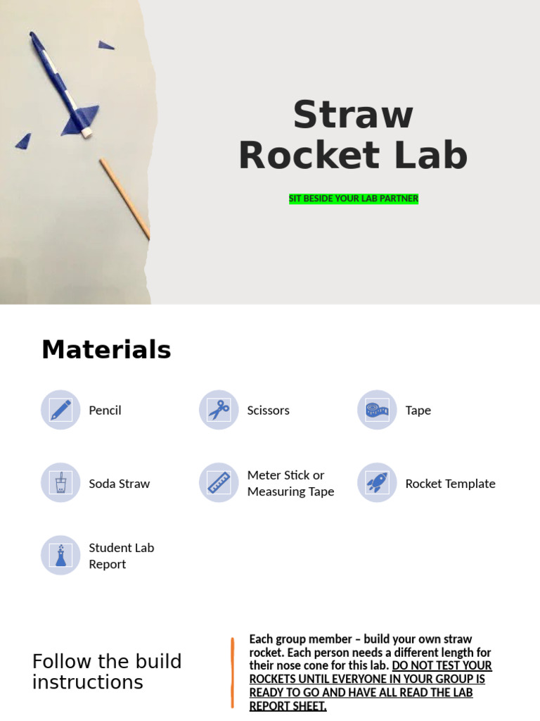 02 - 00 - Straw Rocket Lab (Rocketry 2) | PDF