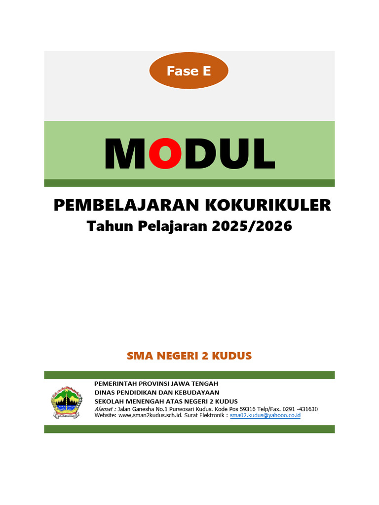Modul Pembelajaran Kokurikuler Ok | PDF