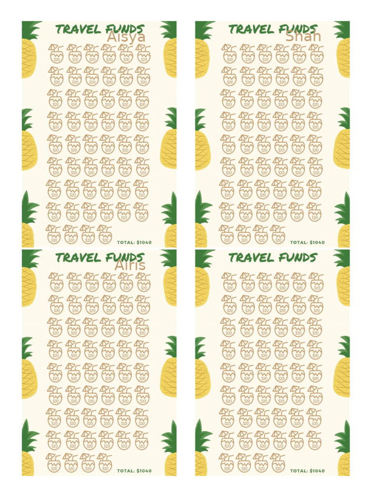 Fun Saving Template | PDF
