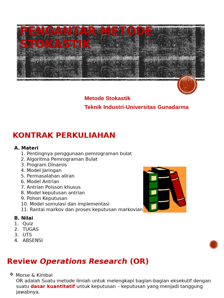 Pengantar Metode Stokastik dalam OR | PDF