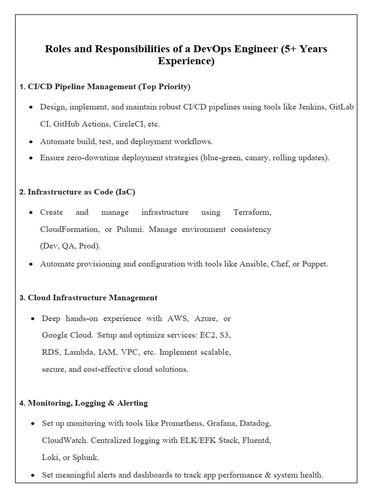 Ajay DevOps Engineer Roles Responsibilities | PDF | Cloud Computing | Information Technology