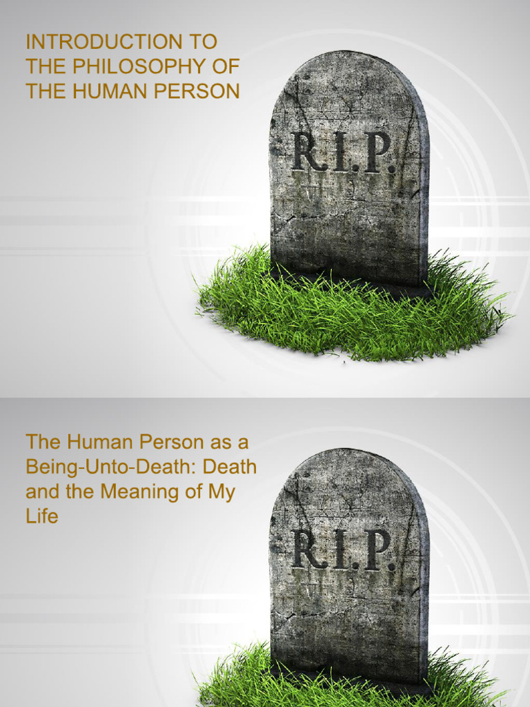 The Human Person As A Being Unto Death2 For Students | PDF | Soul ...