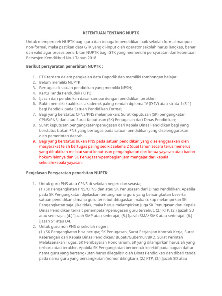 Catatan Penting Kepegawaian TTG Status Dosen | PDF