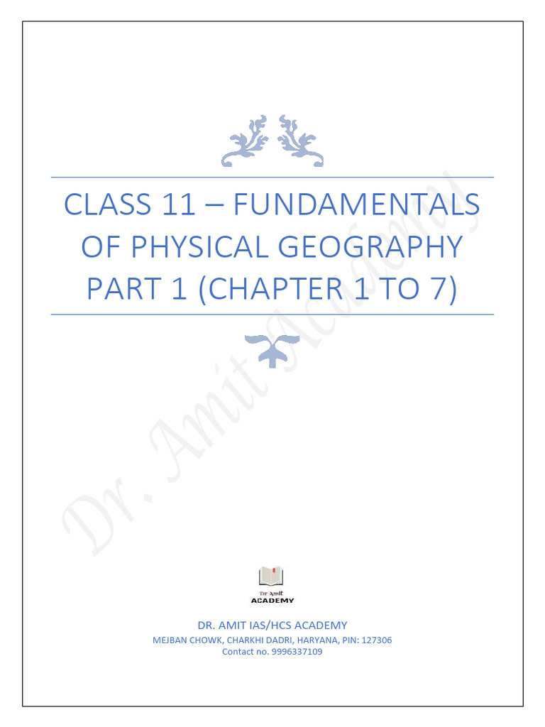 Class 11 Physical Geography Overview | PDF | Planets | Jupiter