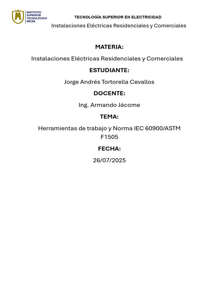 Herramientas Aisladas y Normas ASTM F1505 | PDF | Aislador ...