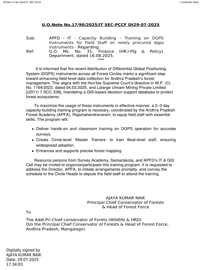 EFS02!17!90-2025-IT SEC - Training On DFPS Instruments For Field Staff ...