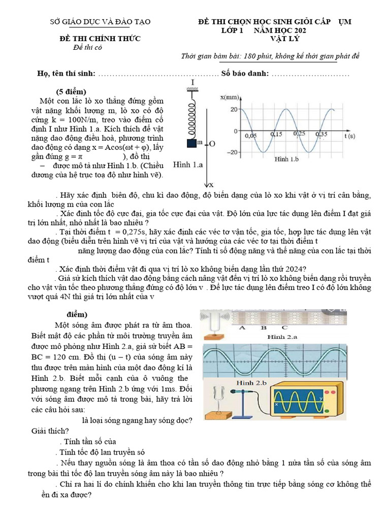 Đề HSG Lý 11 - Đề Số 2 | PDF