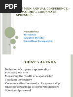 Excel Sponsorship Tracker Guide | PDF | Sponsor (Commercial) | Spreadsheet