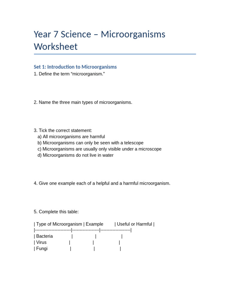 Microorganisms in Food and Health | PDF | Microorganism | Bacteria