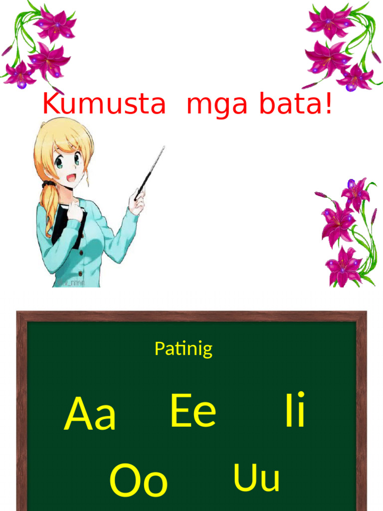 Understanding Patinig Letters in Filipino | PDF