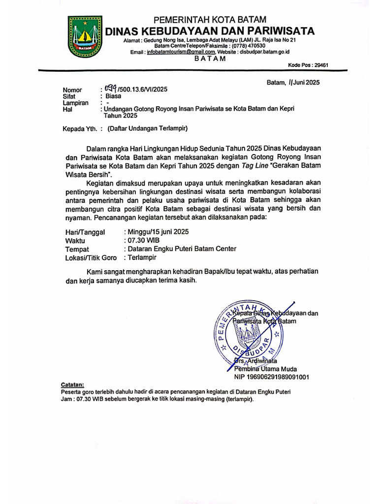 Undangan Goro Asosiasi | PDF