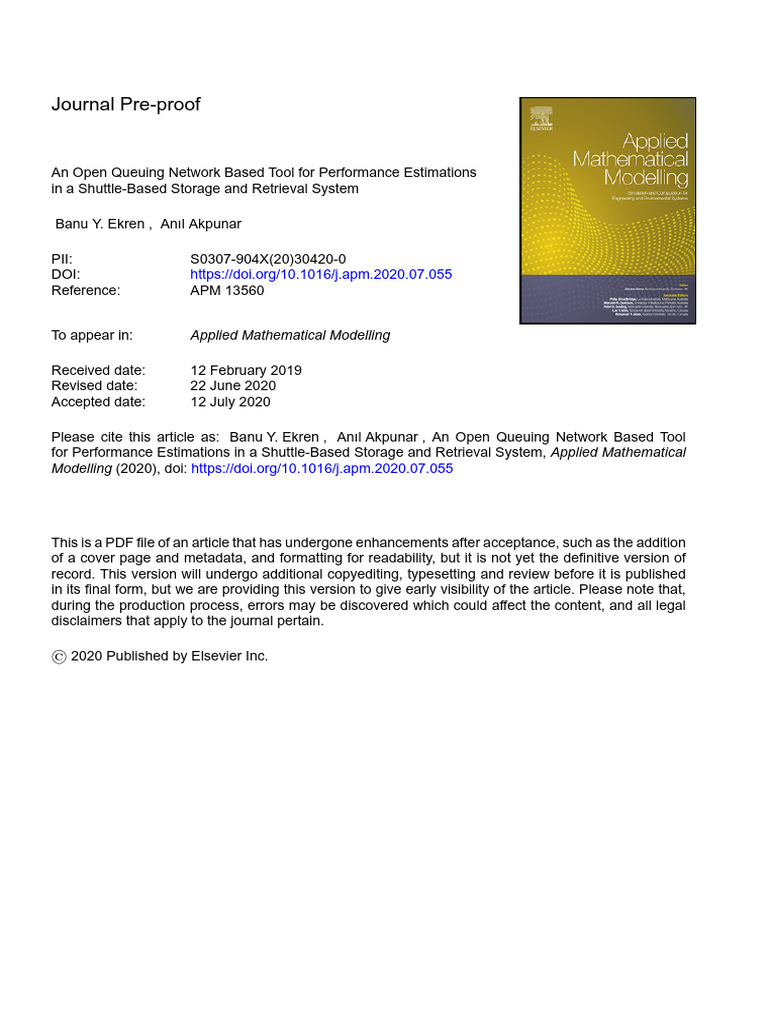 An Open Queuing Network Based Tool For Performance Estimations in A ...