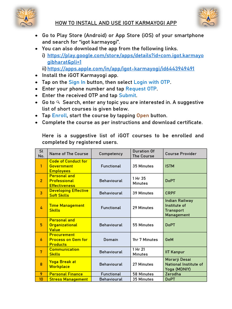 Using Igot Karmayogi App | PDF | Consumer Electronics | Computing