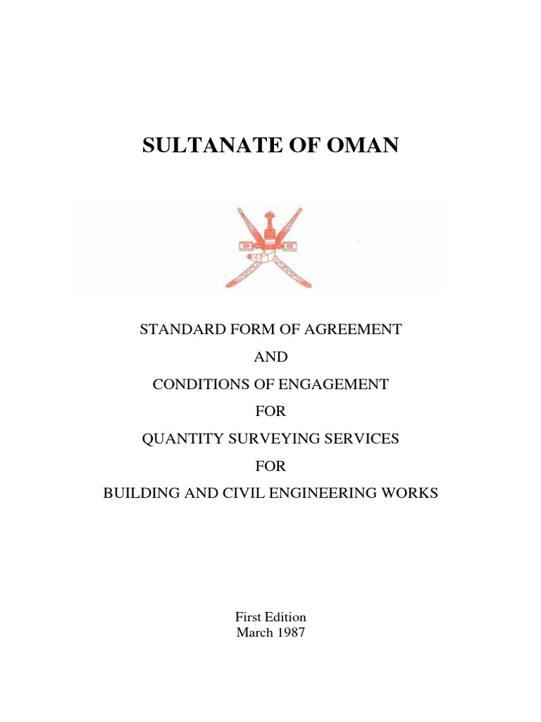 Quantity Surveyor Agreement Template | PDF | Specification (Technical ...