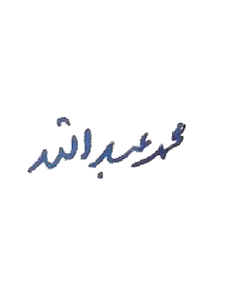 Maulana Abdullah Signature | PDF