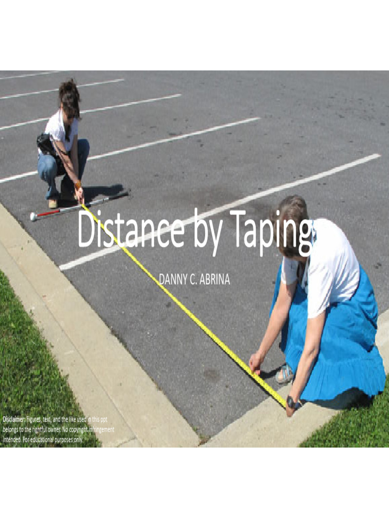 Measuring Distances with Taping | PDF | Surveying | Steel