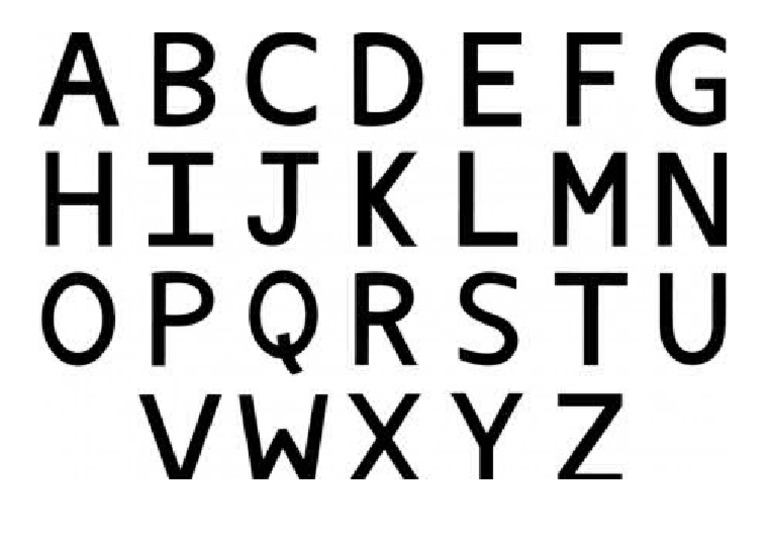Alphabet en Capitales | PDF